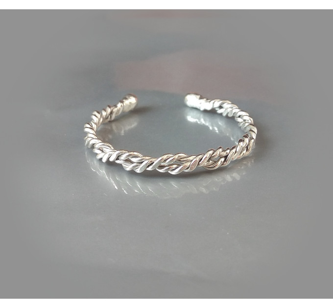 Twisted Sterling Silver Penis Ring | Adjustable Handmade Men’s Intimate ...